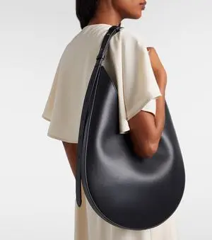 AESTHER EKME Medium Leather Shoulder Bag - Black