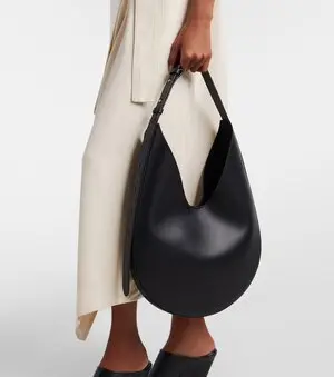 AESTHER EKME Medium Leather Shoulder Bag - Black
