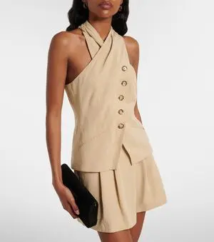 Veronica Beard Pacey Halterneck Top