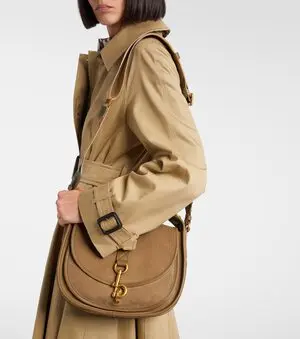 Burberry Clip Messenger Top-handle Bag - Brown