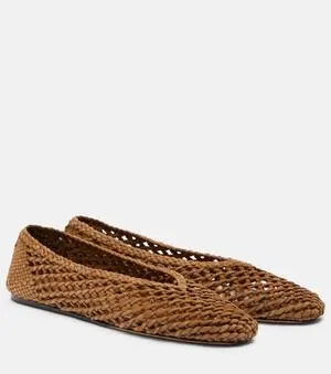 Le Monde Beryl Regency Woven Ballet Flats - Brown
