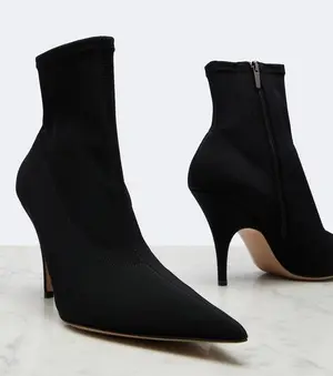 GIANVITO ROSSI Osaka Canvas Ankle Boots