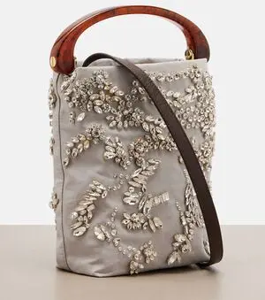 Dries Van Noten Micro Embellished Top-handle Bag