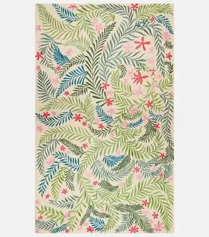 LES-OTTOMANS Embroidered Cotton Tablecloth - Multicoloured