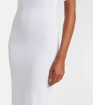 Jacquemus Bolero Jersey Gown - White