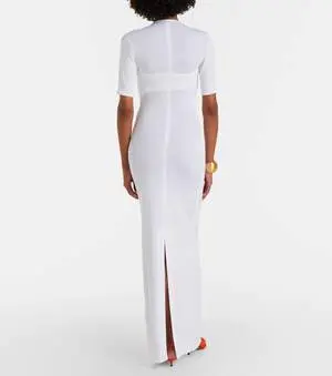 Jacquemus Bolero Jersey Gown - White