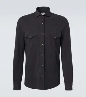 Brunello Cucinelli Cotton Overshirt - Grey