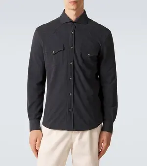 Brunello Cucinelli Cotton Overshirt - Grey