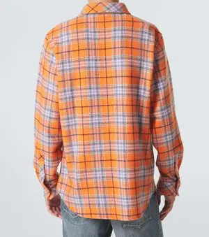 GOD'S TRUE CASHMERE Midnight Sun Cashmere Shirt With Carnelian - Orange