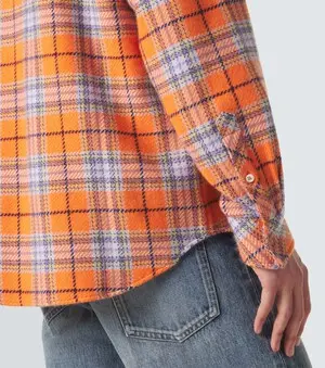 GOD'S TRUE CASHMERE Midnight Sun Cashmere Shirt With Carnelian - Orange