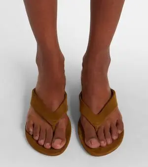 Le Monde Beryl Suede Thong Sandals