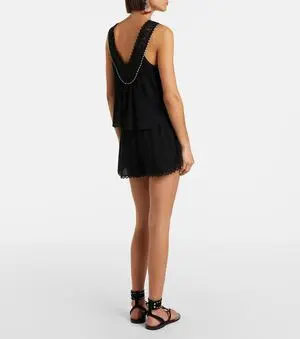 Isabel Marant Étoile Embellished Silk Romper - Black