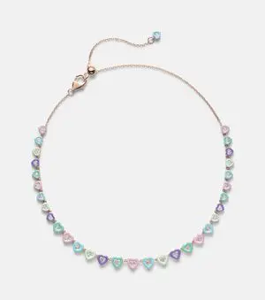 KAMYEN 18kt Rose Diamond Heart Choker - Gold