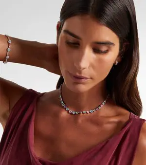 KAMYEN 18kt Rose Diamond Heart Choker