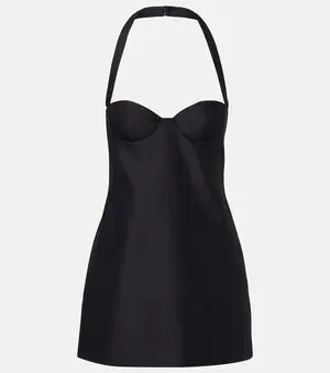 Magda Butrym Halterneck Wool-blend Bustier Dress