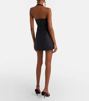 Magda Butrym Halterneck Wool-blend Bustier Dress