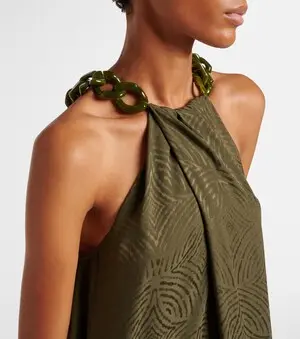 JOSEPH Parc Printed Silk Maxi Dress