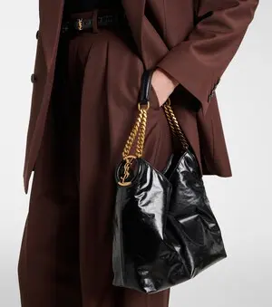 Saint Laurent Hortense Leather Shoulder Bag