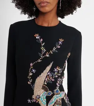Costarellos Embellished Gown - Black