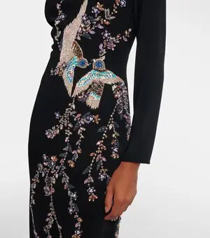 Costarellos Embellished Gown - Black