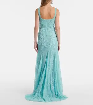 Costarellos Lace Gown