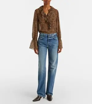 NILI LOTAN Briana Straight Jeans
