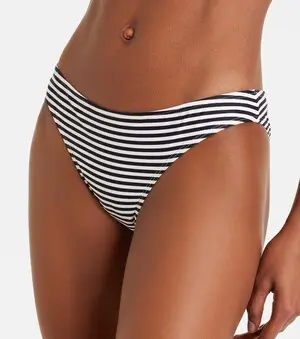 NILI LOTAN Striped Bikini Top