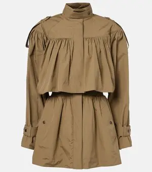 Chloé Cotton Poplin Trench Coat - Brown