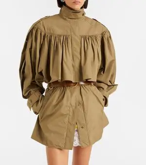Chloé Cotton Poplin Trench Coat - Brown