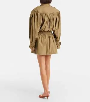 Chloé Cotton Poplin Trench Coat - Brown