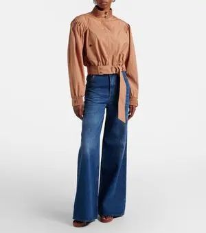 Chloé Belted Cotton Poplin Jacket