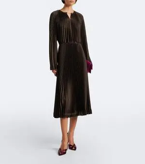 Vince Pleated Midi Dress