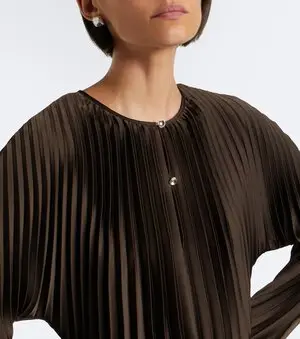 Vince Pleated Midi Dress