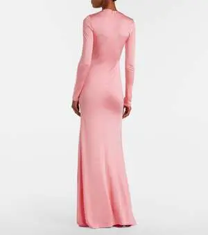 David Koma Embellished Satin Gown