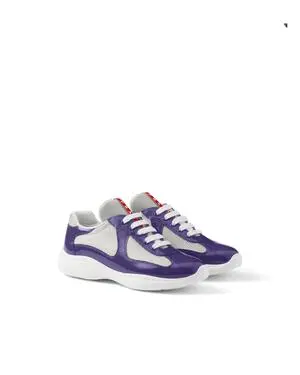 Prada America's Cup Biker Fabric Sneakers - Purple