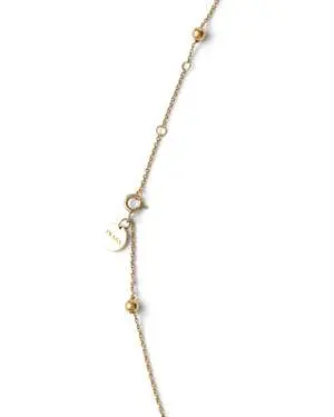 Prada Metal And Crochet Necklace