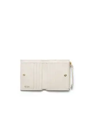 Prada Small Leather Wallet - White