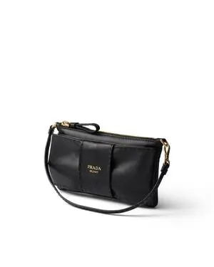 Prada Nappa Leather Zipper Pouch
