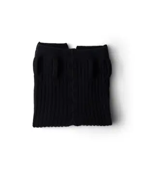 Prada Wool And Cashmere Short Leggings - Blue