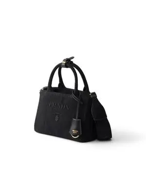 Prada Jardinière Cotton Canvas Mini-bag - Black