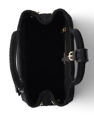 Prada Jardinière Cotton Canvas Mini-bag - Black