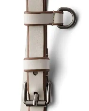 Prada Leather Belt - Neutral