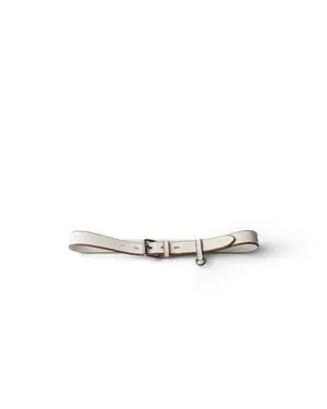 Prada Leather Belt - Neutral