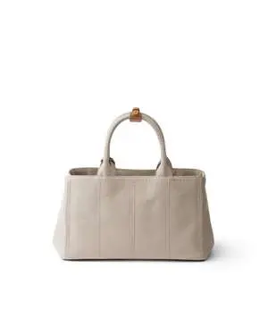 Prada Jardinière Large Cotton Canvas Handbag