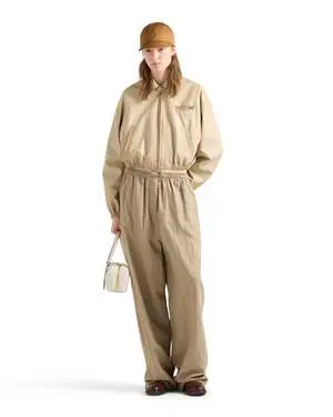 Prada Cropped Nappa Leather Jacket - Neutral