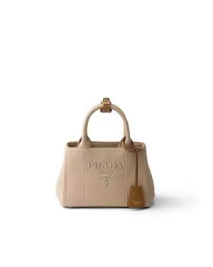 Prada Jardinière Cotton Canvas Mini-bag - Neutral