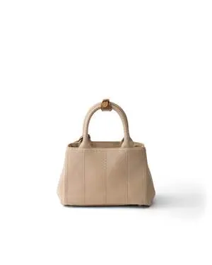 Prada Jardinière Cotton Canvas Mini-bag - Neutral