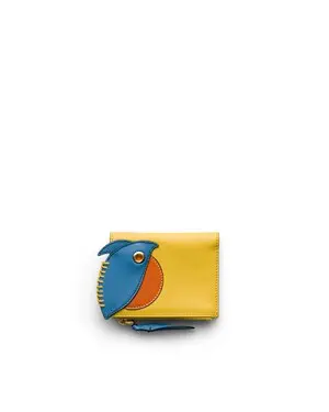 Prada Small Leather Wallet Light Blue