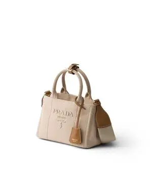 Prada Jardinière Cotton Canvas Mini-bag - Neutral