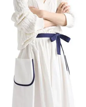 Prada Slubbed Toile Skirt